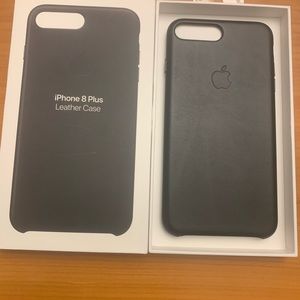 Apple | Accessories | Apple Iphone 87 Plus Leather Case Black | Poshmark